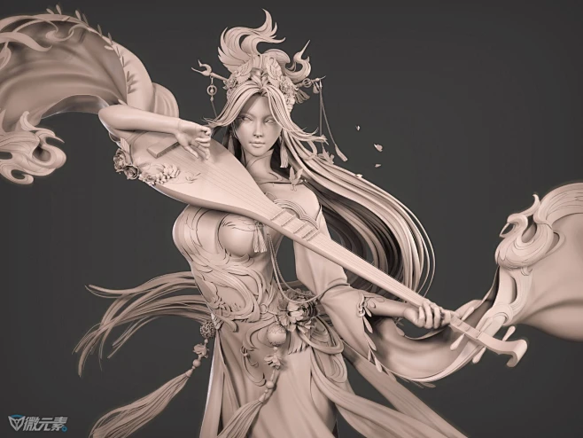 翼次方网七学员吴俊成WIP 白模-白模作品展示-微元素 - Element3ds.com!-花瓣网