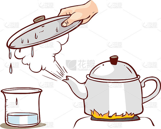 茶壶剪纸蒸发水