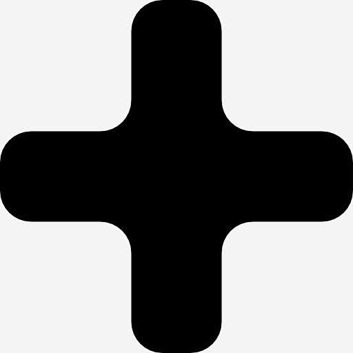 黑色的加号图标