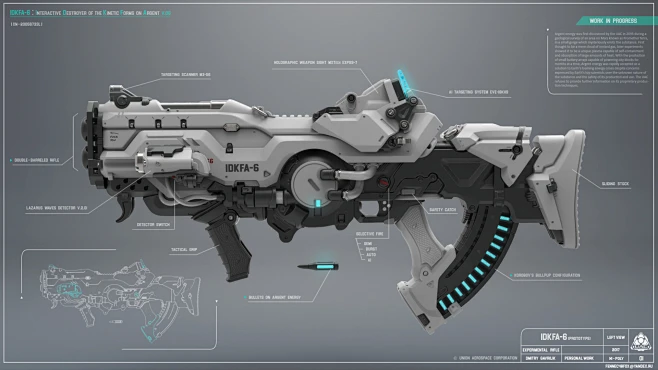 IDKFA-6 (WIP), Dmitry Gavrilik : Hard-surface practice. Concept was ...