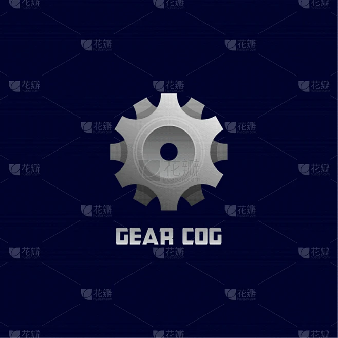 logo gear cog gradient colorful style素材-花瓣网