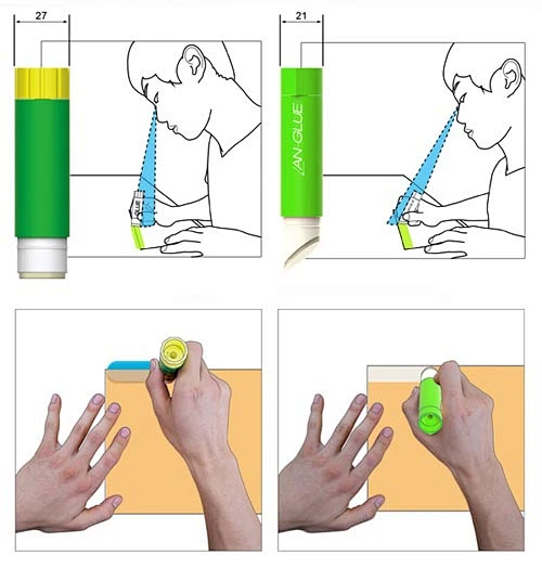 Hansol Ha & Ro Heehun设计的斜面胶棒AN-花瓣网