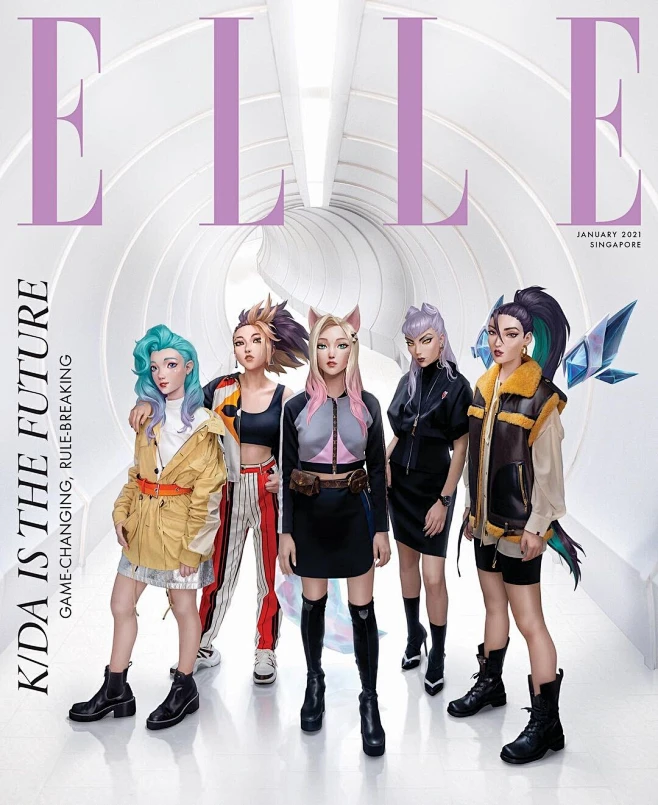 K/DA - Elle Cover, Wild Blue Studios : We were thrilled to work with ...