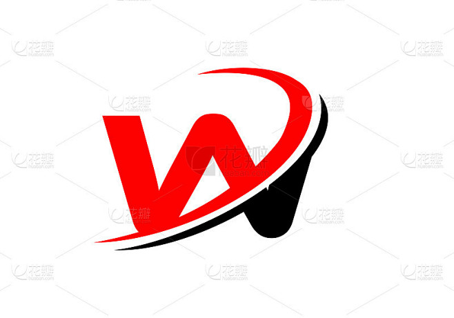 W字母商业标志模板。房地产、金融、营销、管理、建筑等行业的初步W标志设计