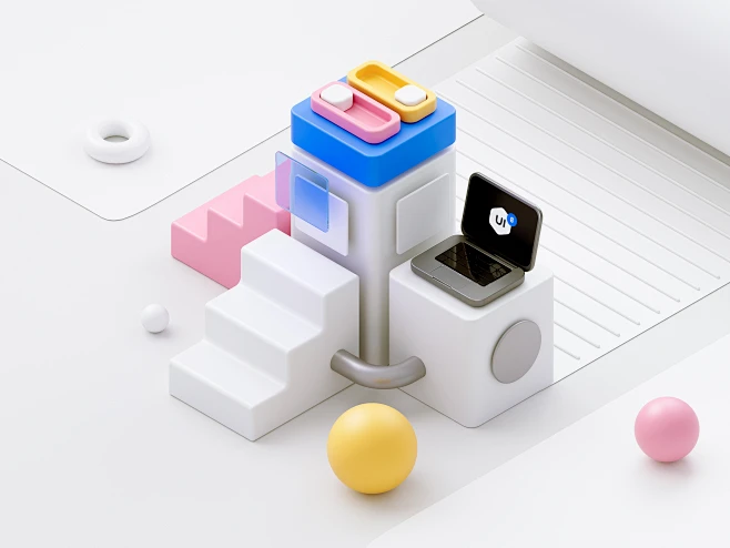 Isometric 3D by Tran Mau Tri Tam on Dribbble-花瓣网