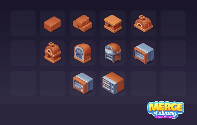 Food cartoon concept art Digital Art Game Art Items merge game art ...