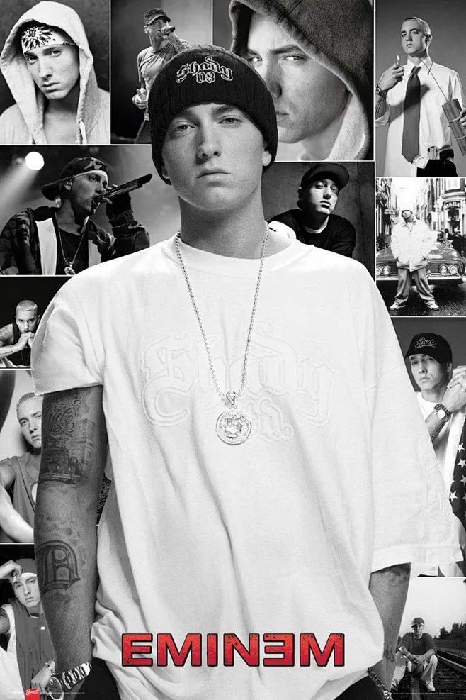 Eminem Collage Poster Wooden 1000 Piece Jigsaw Puzzle Toy for Adults ...