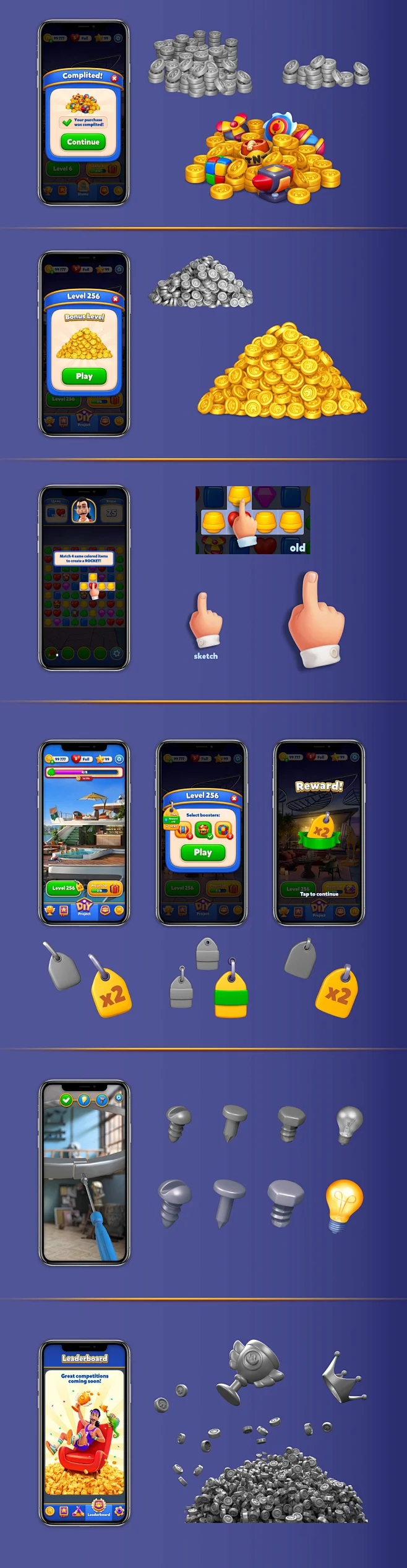 2D coin cup game Icon Mobile app playgendary UI ui design-花瓣网