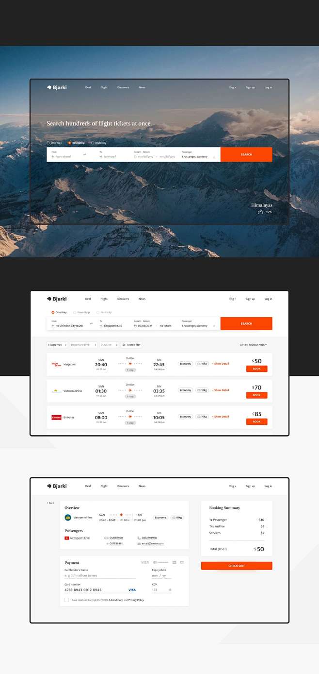 景点UI设计Web UI界面设计网站设计酒店预订网页设计旅游