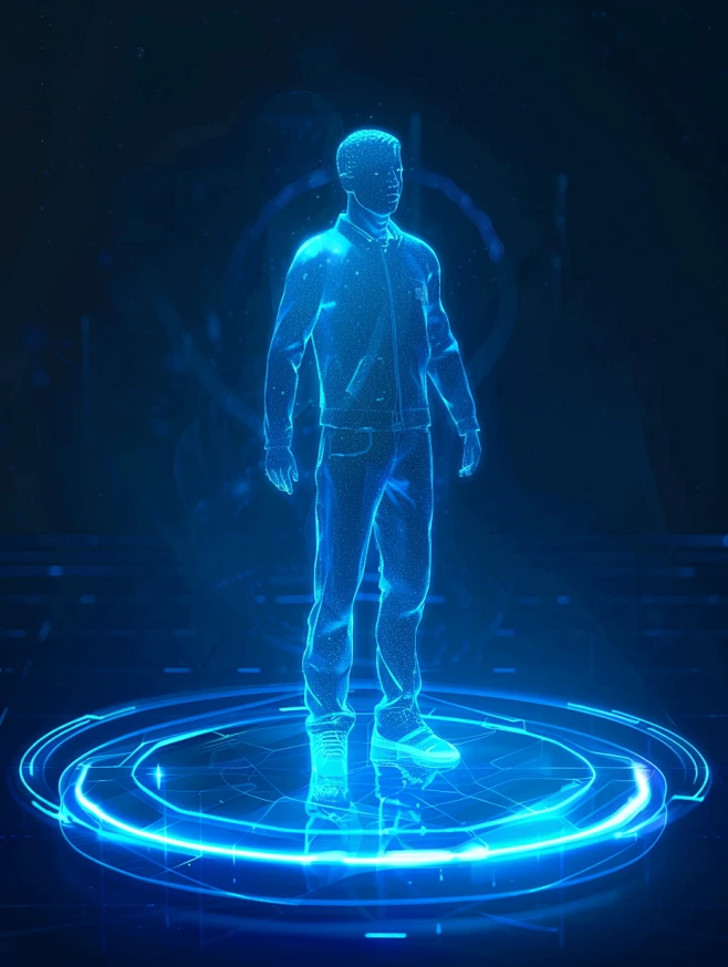 23@47-zhangyunqian1111_holographic_virtual_human_avatar_standing_on_c ...