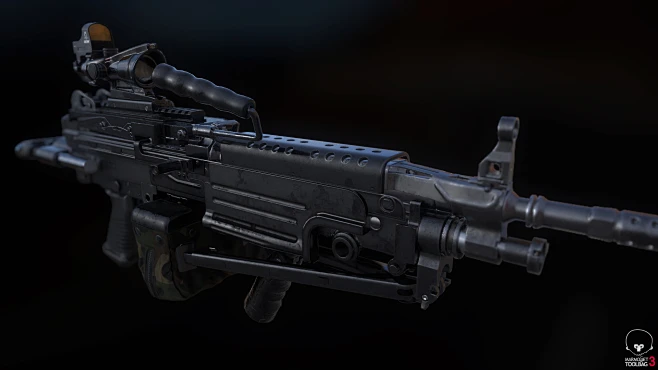 M249 with scopes, PATRICK BENAI : This is a M249 version customized ...