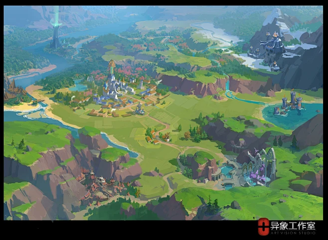 map design, Lin —Art vision studio : map design by Lin —Art vision studio on ArtStation.-花瓣网