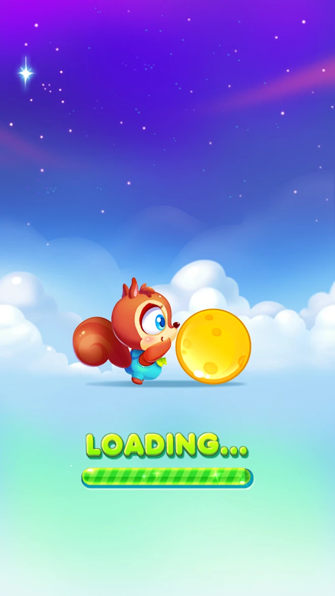 bubble candy loading ui-花瓣网