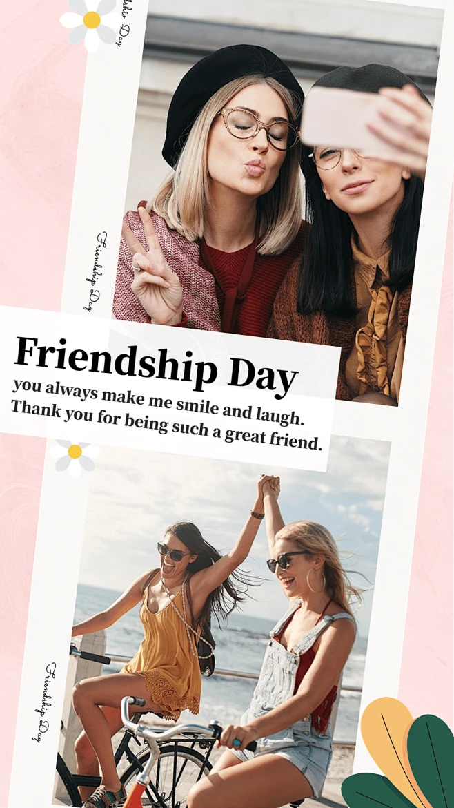 International friendship day GIrls Moment Record Instagram story素材-花瓣网