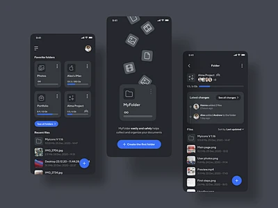 Cloud Storage App ios app app design cloud app cloud storage interface ...