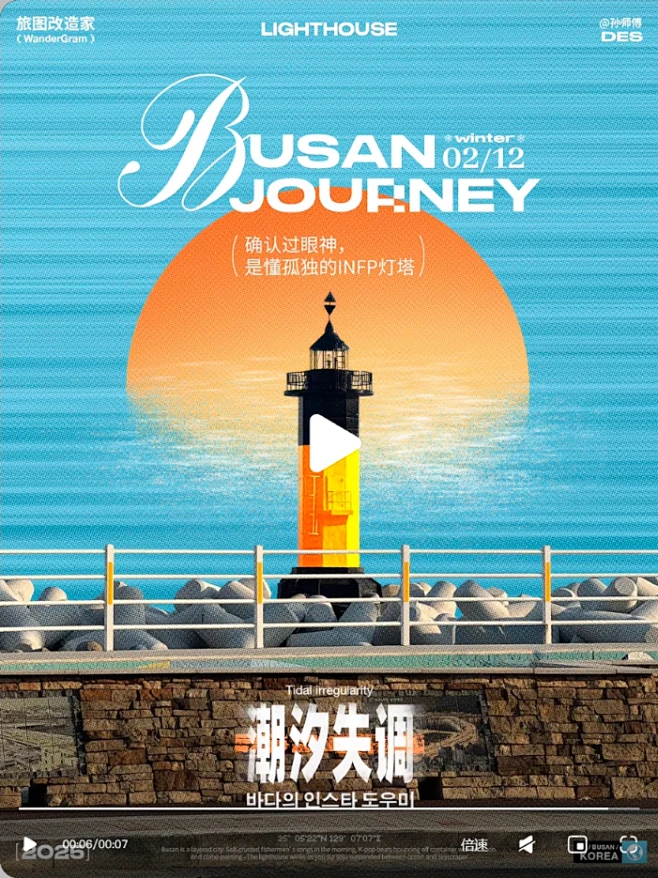 把旅游照片做成海报｜️釜山｜旅图改造家 - 小红书-花瓣网