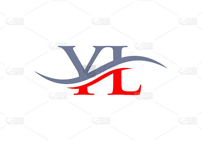 我们的标志。字母组合YL设计矢量标志。YL字母标识设计