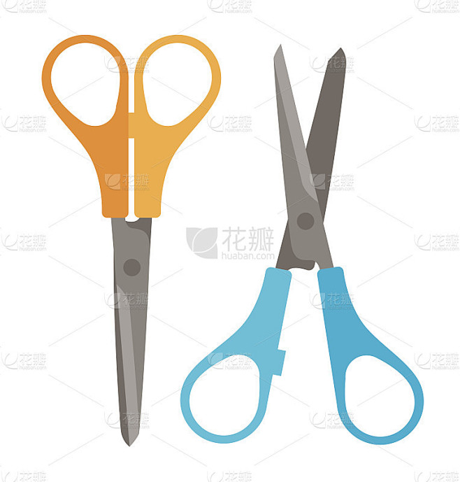 两对剪刀艺术工作室工具