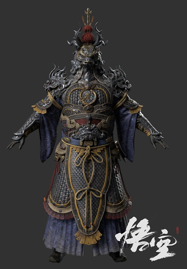 wukong Character Modeling-花瓣网