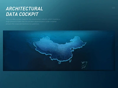 Architectural Data Cockpit 3d c4d dark mode data data visualization fui hud interface large ...