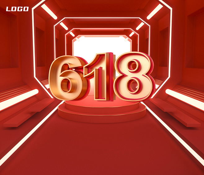 618红色背景冲击力设计师618红色背景冲击力