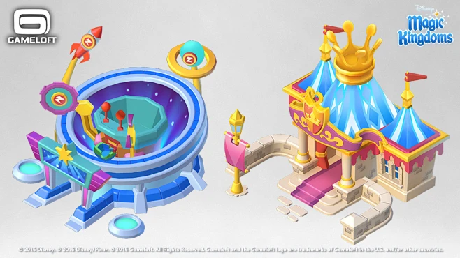 Disney Magic Kingdom, Brandon McCready : These are a few of the assets I created while working ...