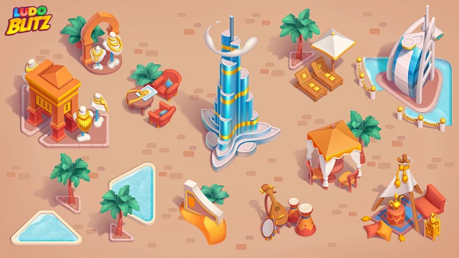 LUDO BLITZ - board game objects, Dubai-花瓣网