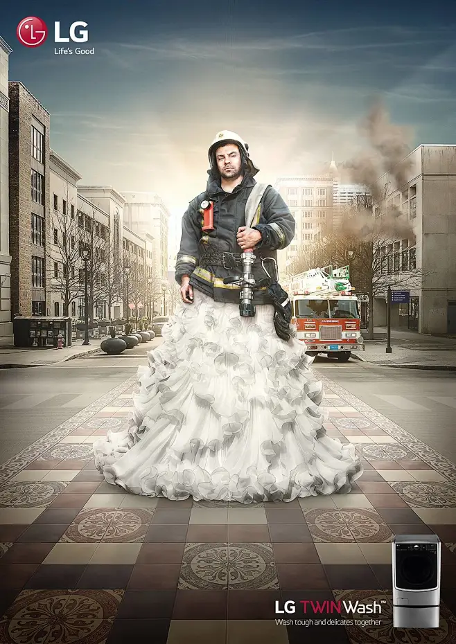 LG: Wash tough and delicates together • Ads of the World™ | Part of The ...