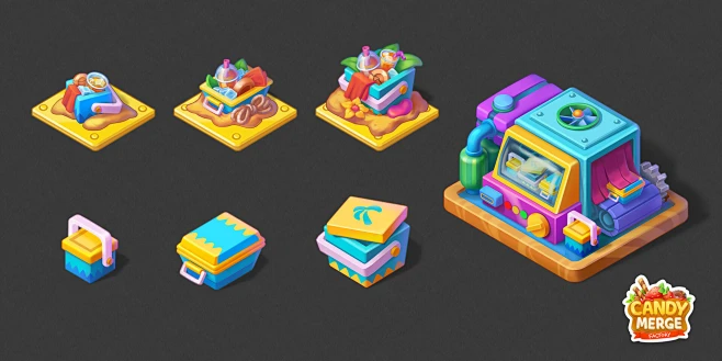 Candy Merge Factory buildings pt. 2-花瓣网