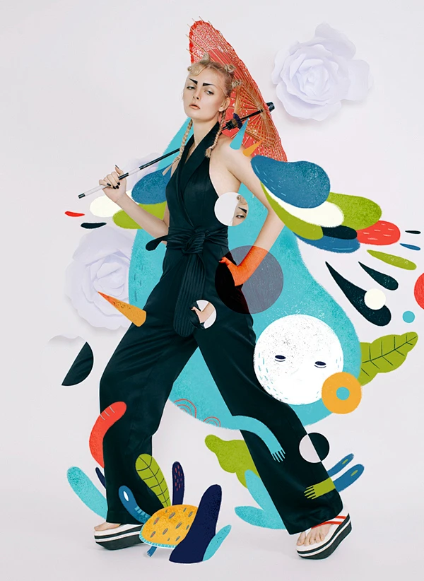 "Japonism" Harper`s Bazaar Art Indonesia Illustration : Illustration ...