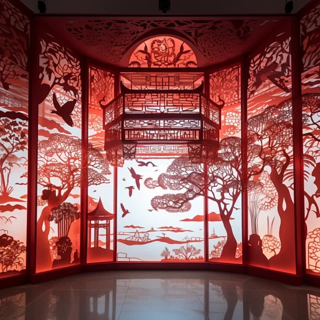 剪纸博物馆-花瓣网