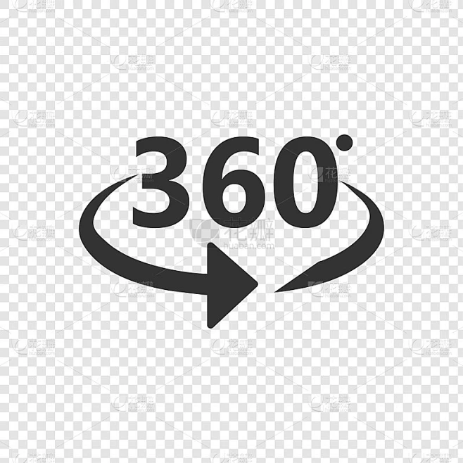 角度360度的图标。360度查看标志透明背景素材-花瓣网