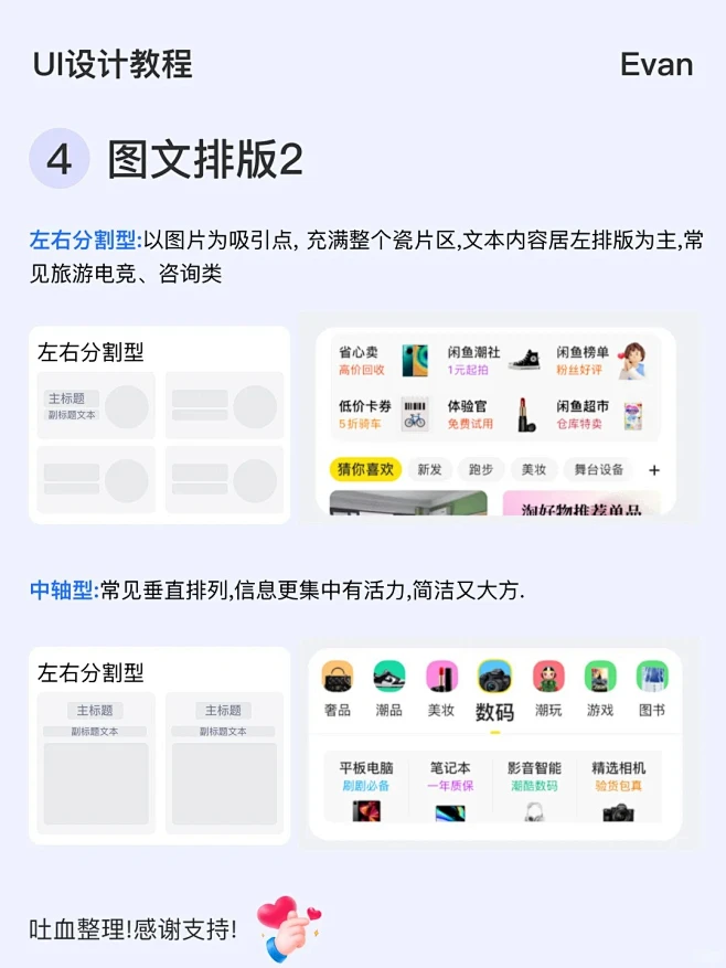 设计干货 _ 一篇带你掌握4种瓷片区布局_6_Evan -UI设计师_来自小红书网页版-花瓣网