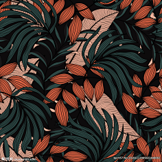 66666666666666-花瓣网|陪你做生活的设计师 | 树叶印花