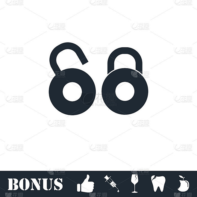 Locks icon flat