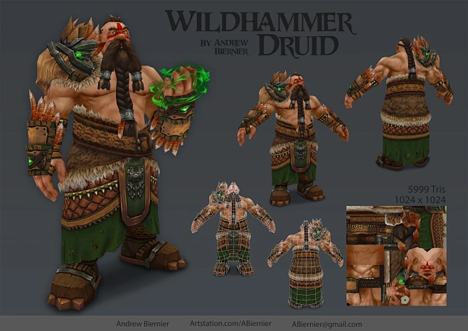 Wildhammer Druid - Blizzard Student Art Contest 2020, Andrew Biernier ...