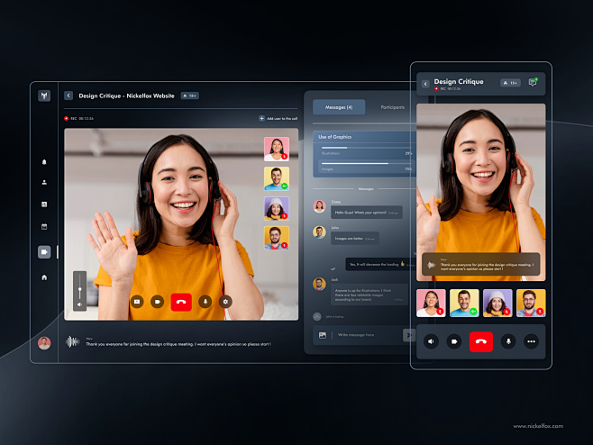 Video Calling Desktop & Mobile App图片_视频客服图片素材-花瓣网