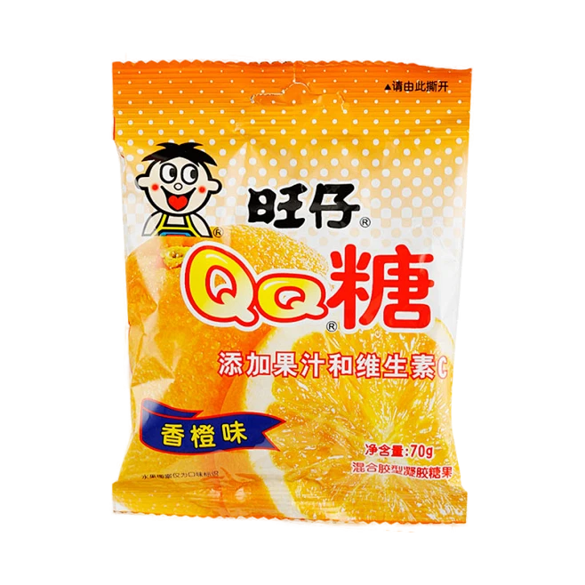 旺仔QQ糖(香橙味)70g-花瓣网