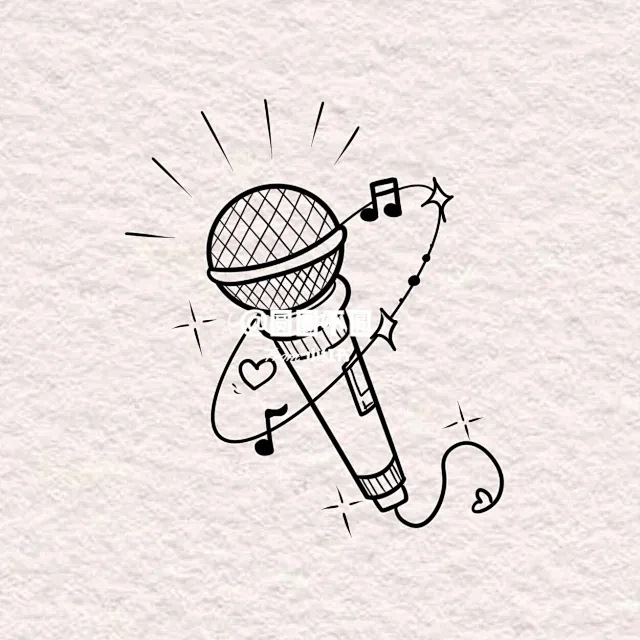 简笔画麦克风 - 小红书搜索