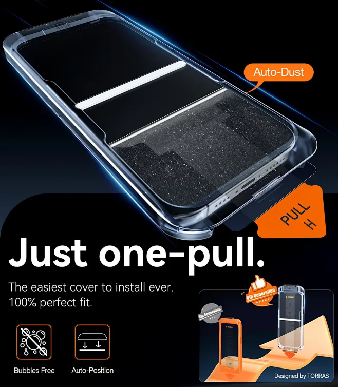 Amazon.com: TORRAS Military-Grade Shatterproof for iPhone 16 Pro Max ...