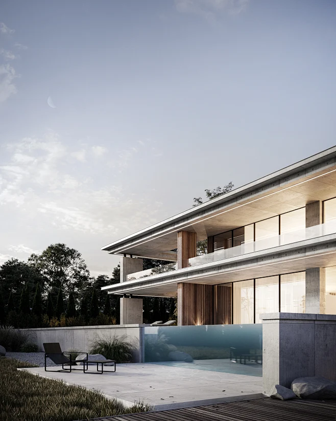 Modern house on Behance-花瓣网