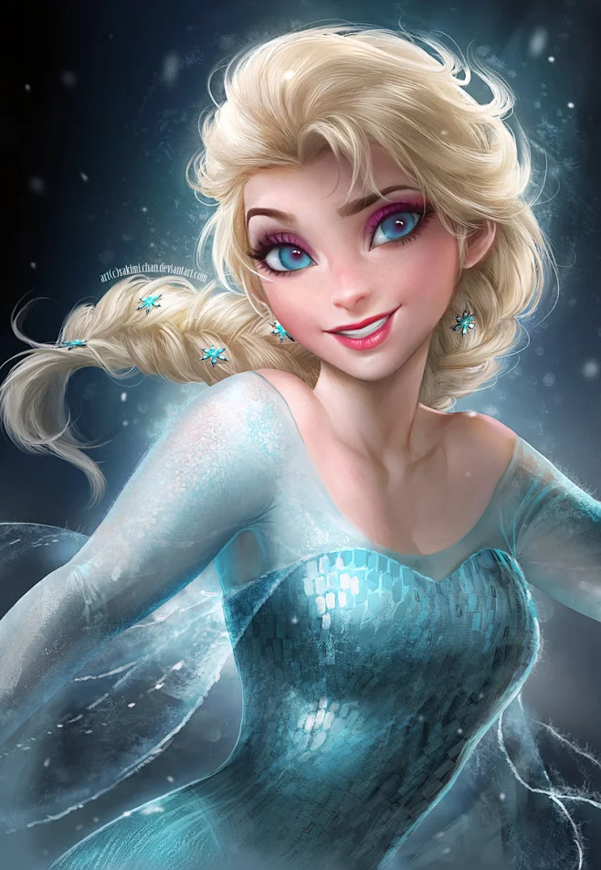 Elsa by sakimichan-花瓣网