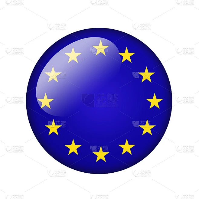 欧盟旗帜素材-花瓣网