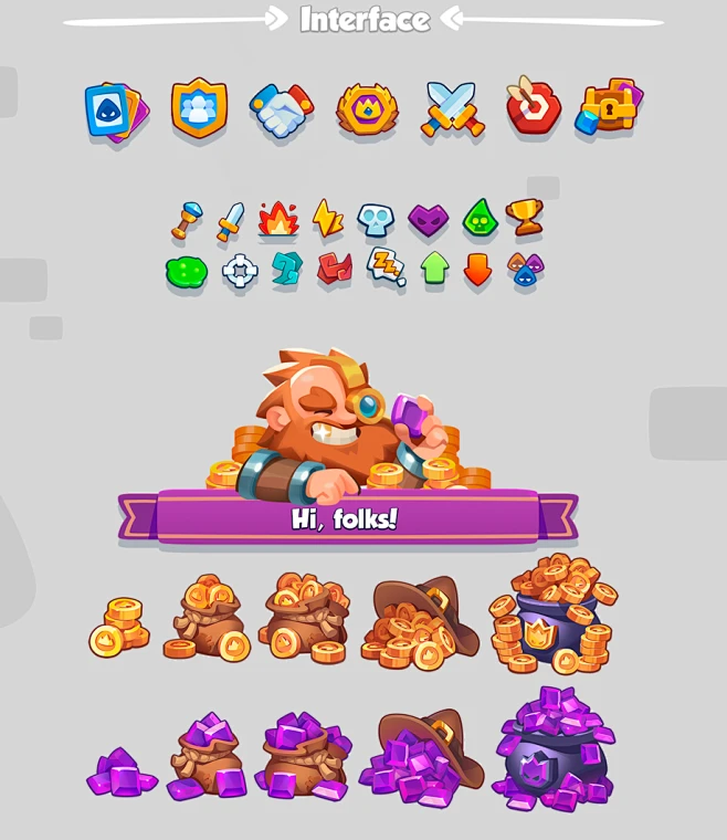 Rush Royale on Behance-花瓣网