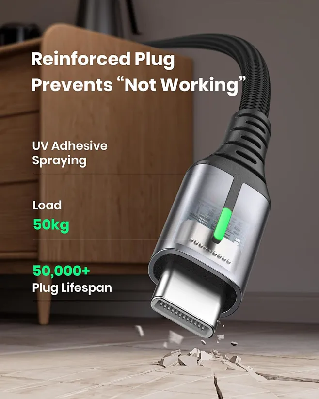 Amazon.com: INIU USB C Cable, [3 Pack 1.6/6.6/6.6ft ] 3.1A QC3.0 Type C ...