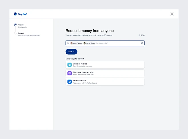 Paypal Redesign - Search Recipient by Dipa Product for Dipa Inhouse on Dribbble-花瓣网