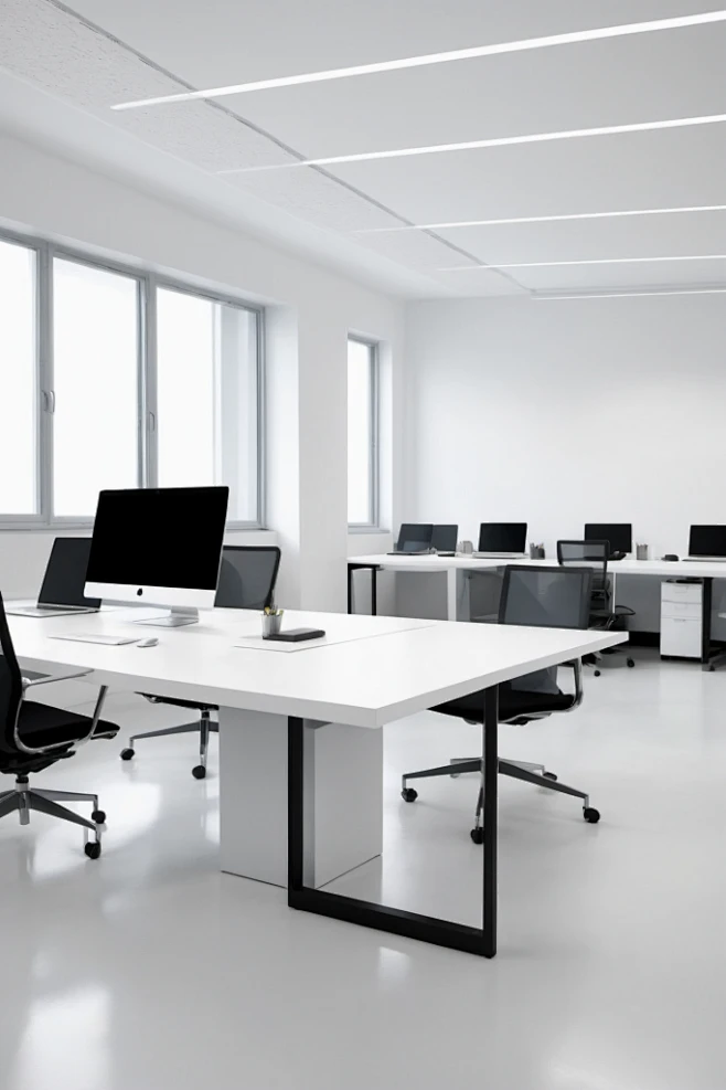 会议桌办公室室内设计效果图摄影图-花瓣网