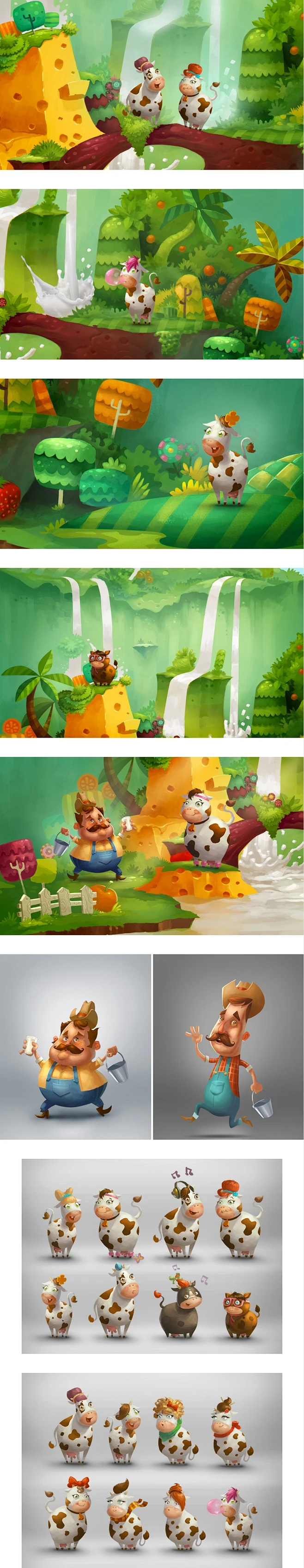 Milk TV Commercial - Visual Development on Behance-花瓣网