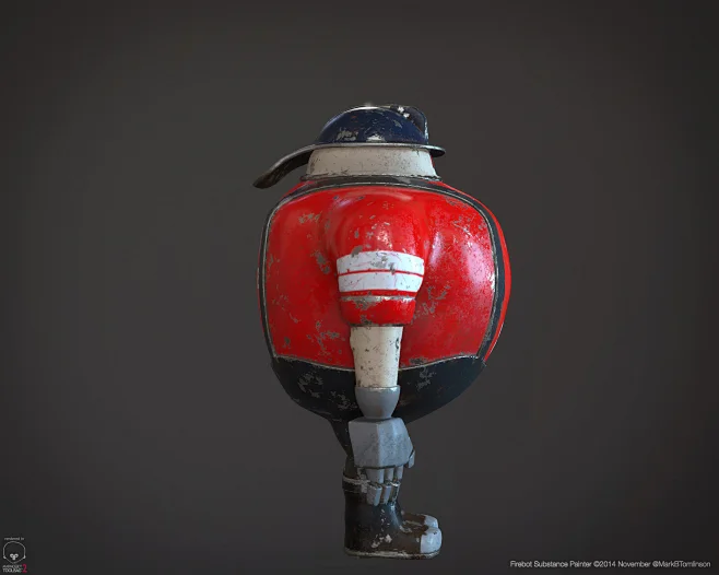 Firebot Toy, Mark B Tomlinson : Model of an old die cast toy Fireman. Modelled in Blender ...