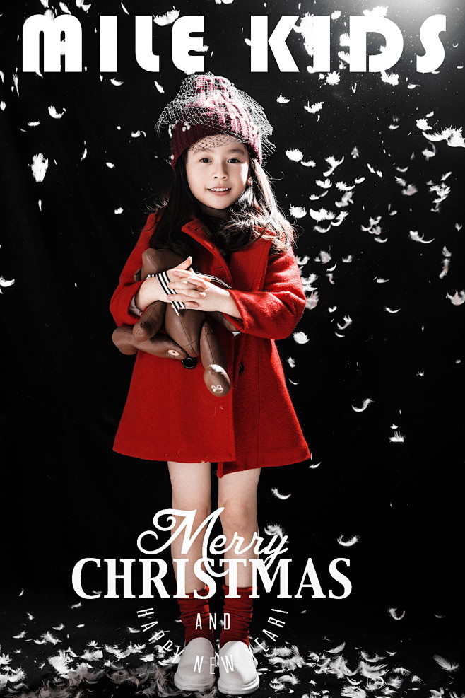 MERRY X'MAS 【MILEKIDS】圣诞大片来袭！稚嫩的大牌气息与生俱来，时尚方向永不放弃！ 【MILEKIDS】